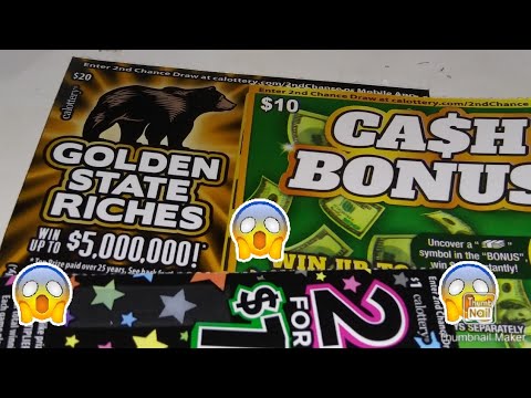 NEW CALIFORNIA SCRATCH OFF TICKETS👀😎 - YouTube