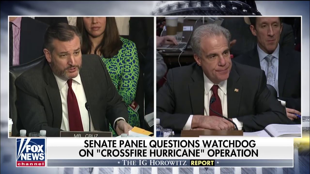 Ted Cruz Questions Michael Horowitz About FBI Operation Crossfire ...