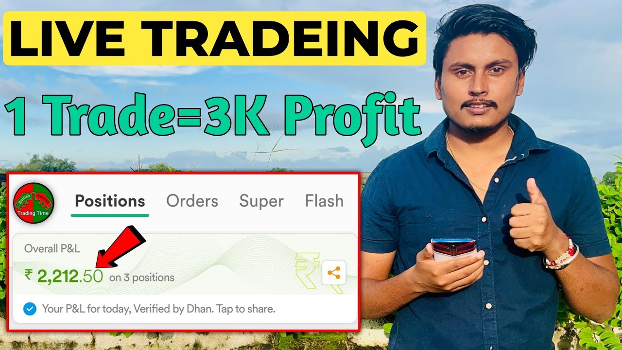 Using 1 Lot & 3000+ Profit | 🔴Live Option Treading For Beginners | F&O ...