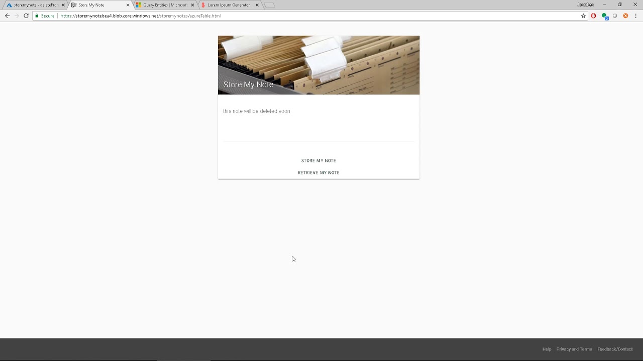 Creating a serverless application with Microsoft Azure in JavaScript ...