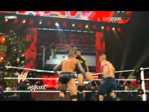 john cena saves randy orton from nexus latest 14/2/2011