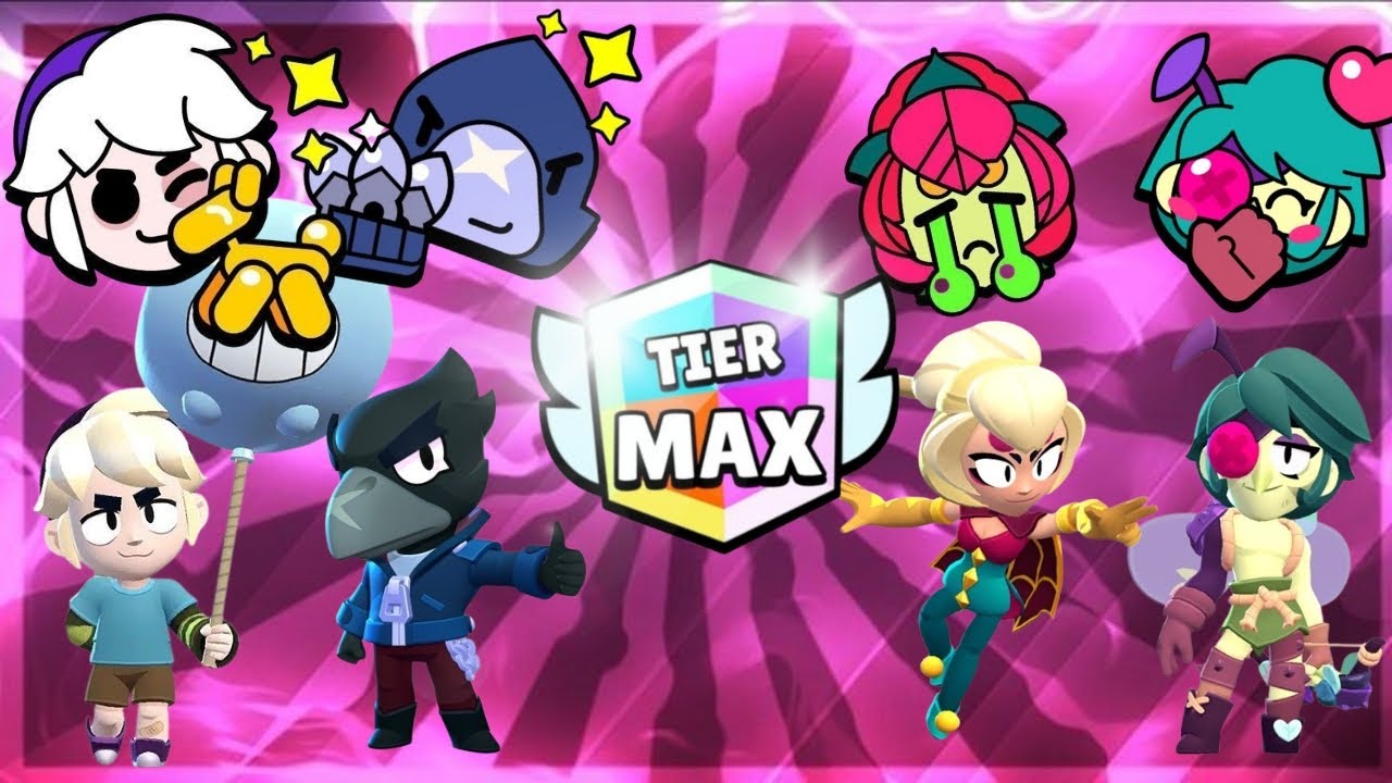 PEGANDO TIER MAX COM 4 BRAWLERS! -Brawl Stars - YouTube