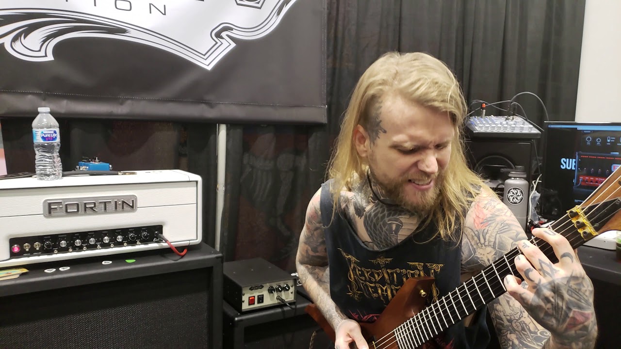 Kyle Rasmussen - Vitriol - Fortin Amps NAMM Booth 2019 - YouTube