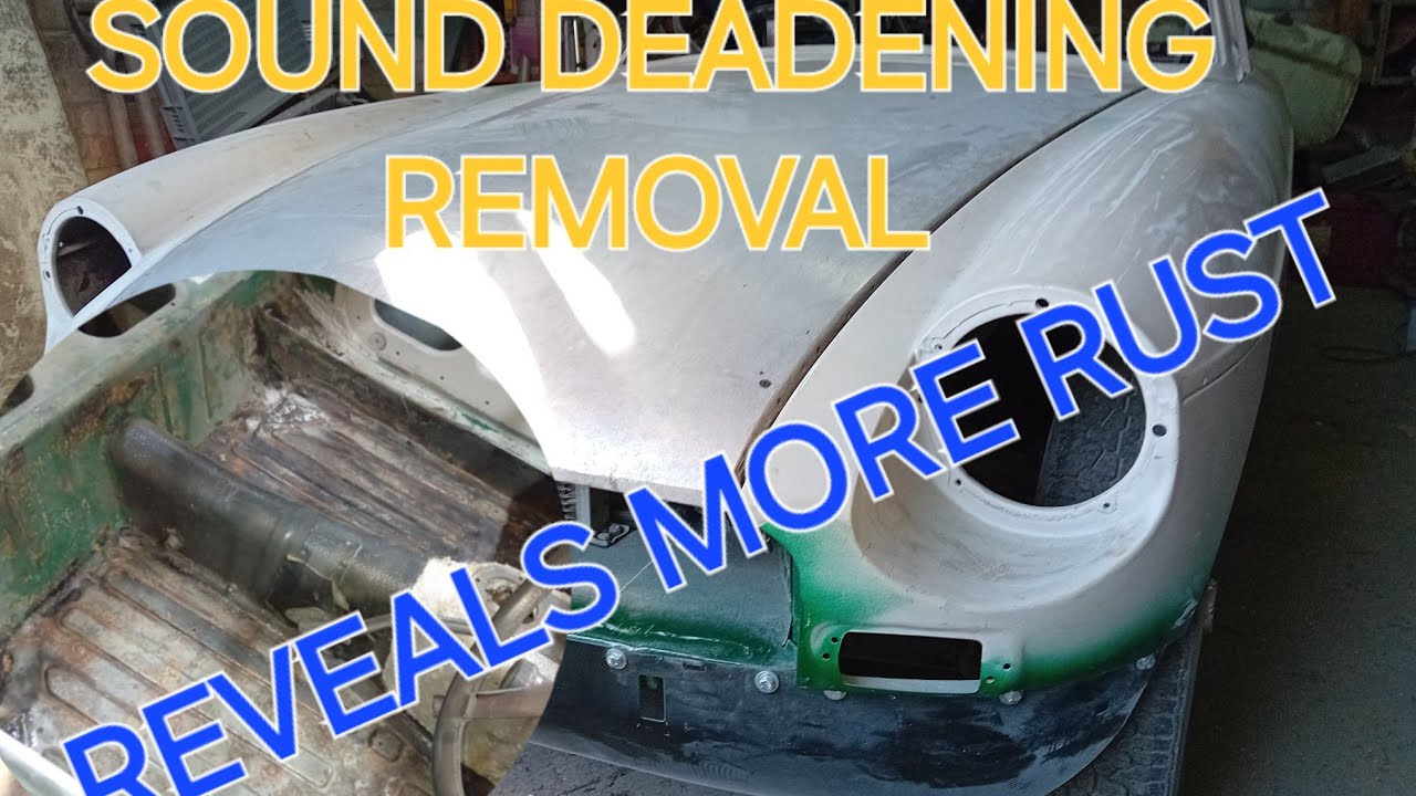 1970 mgb gt Sound deadening removal and rust repair to rear floor pans ...