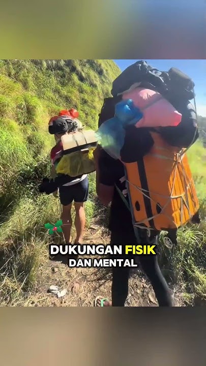 Peran Porter Dalam Pendakian Gunung Rinjani - YouTube