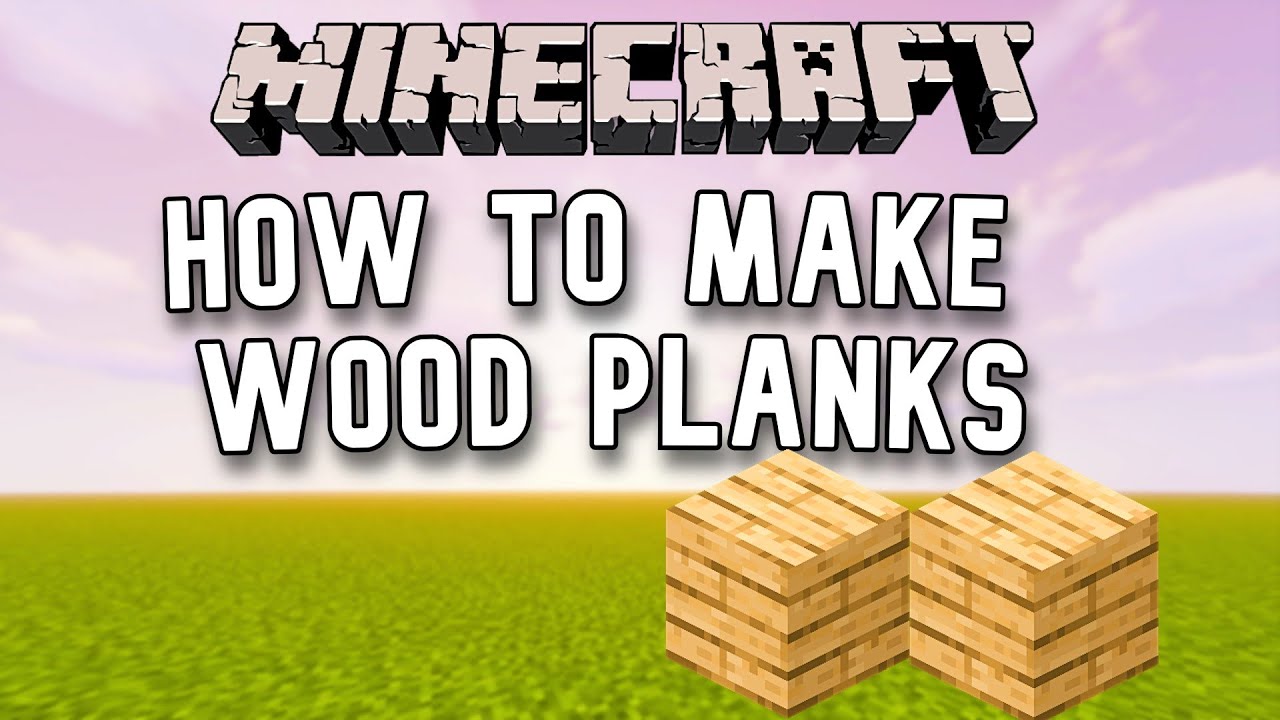 Minecraft | HOW TO MAKE WOOD PLANKS OUT OF WOOD | PSGamerz - YouTube