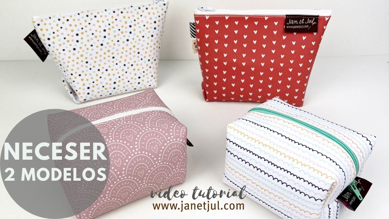 Aprende cómo coser neceseres cuadrados o con base. Tutorial 🧵súper fácil! - YouTube