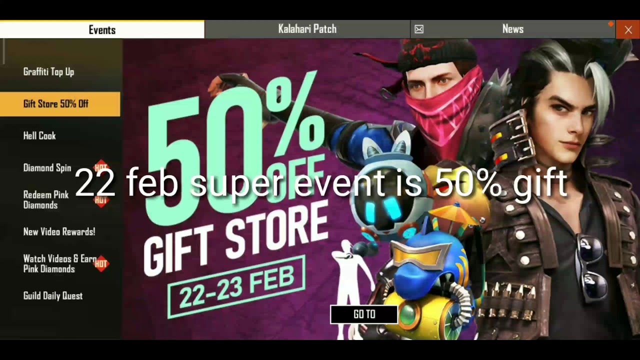 Free Fire gift 50% events || Full Explain // Mersal Gaming - YouTube