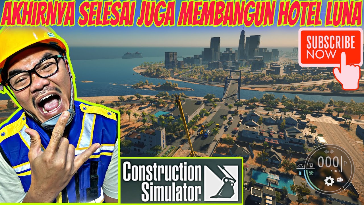 Akhirnya Selesai Juga Membangun Hotel Luna - Construction Simulator - YouTube