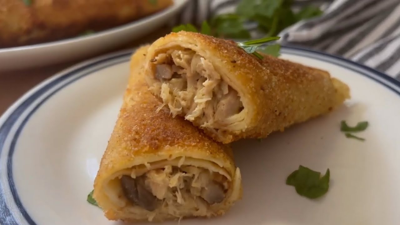 Pohane Palačinke – Slovenian Breaded Crepes with Chicken & Mushrooms ...