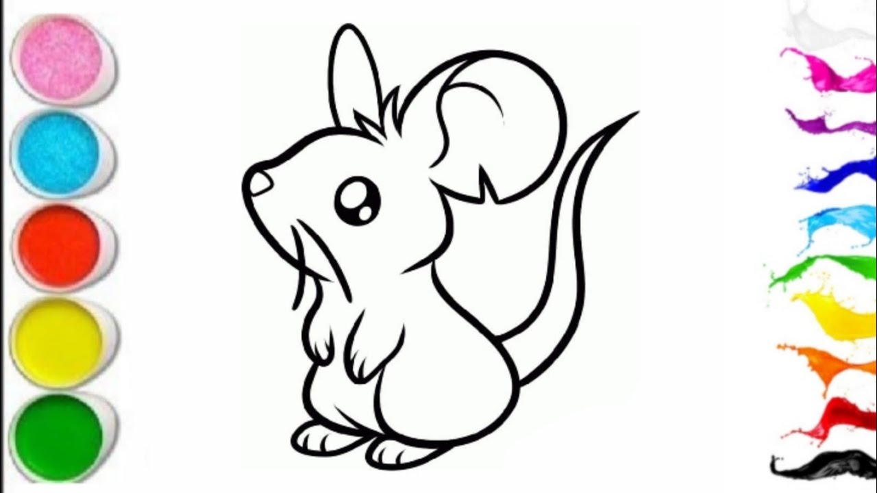 how draw rat for beginners/rat drawing/drawing tutorial/rat draw - YouTube