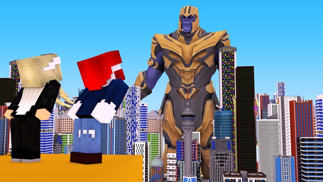 WIR MÜSSEN MEGA THANOS BESIEGEN IN MINECRAFT! - YouTube