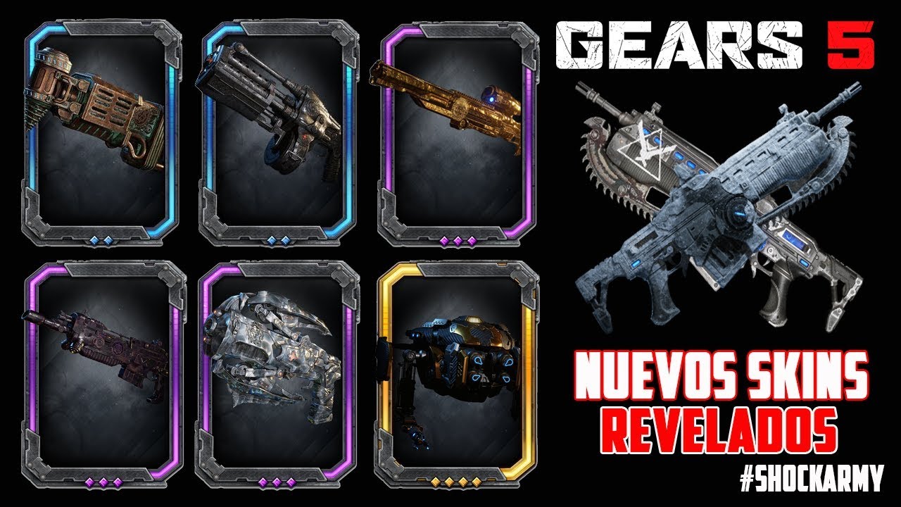 GEARS 5 - NUEVOS SKINS DE RANGOS Y SKINS EXCLUSIVOS - YouTube