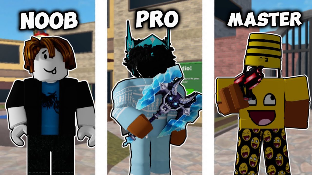 NOOB vs PRO vs MASTER in mm2.. - YouTube