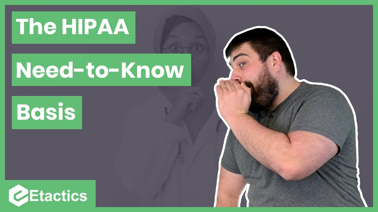 HIPAA Need-to-Know Basis: Understanding and Why It's Important - YouTube