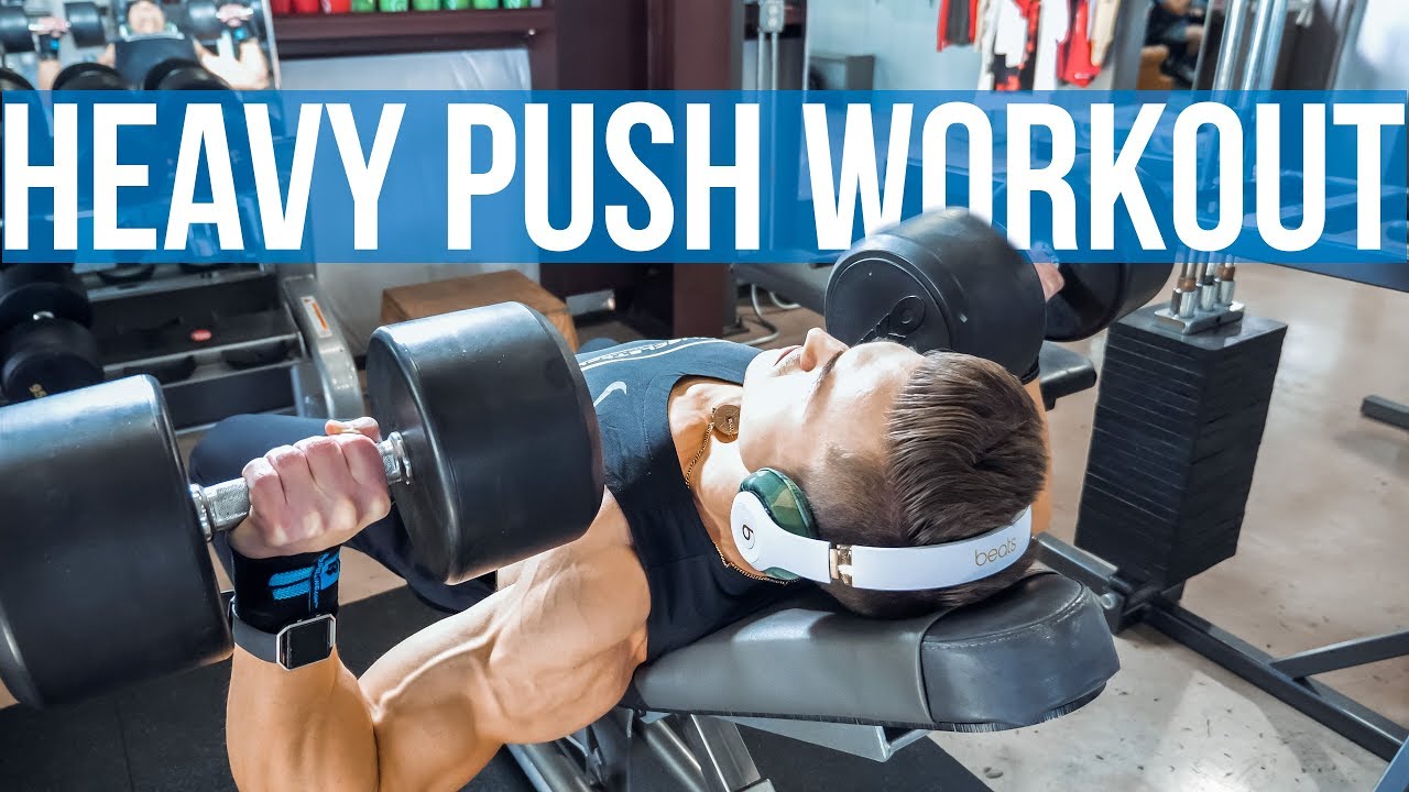 TRYING SOMETHING NEW | HEAVY PUSH WORKOUT - YouTube