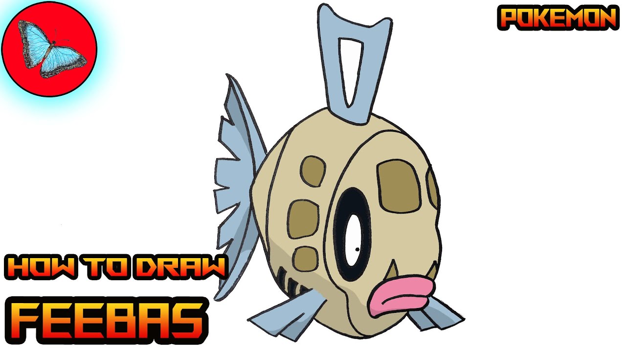 How To Draw Pokemon - Feebas - YouTube