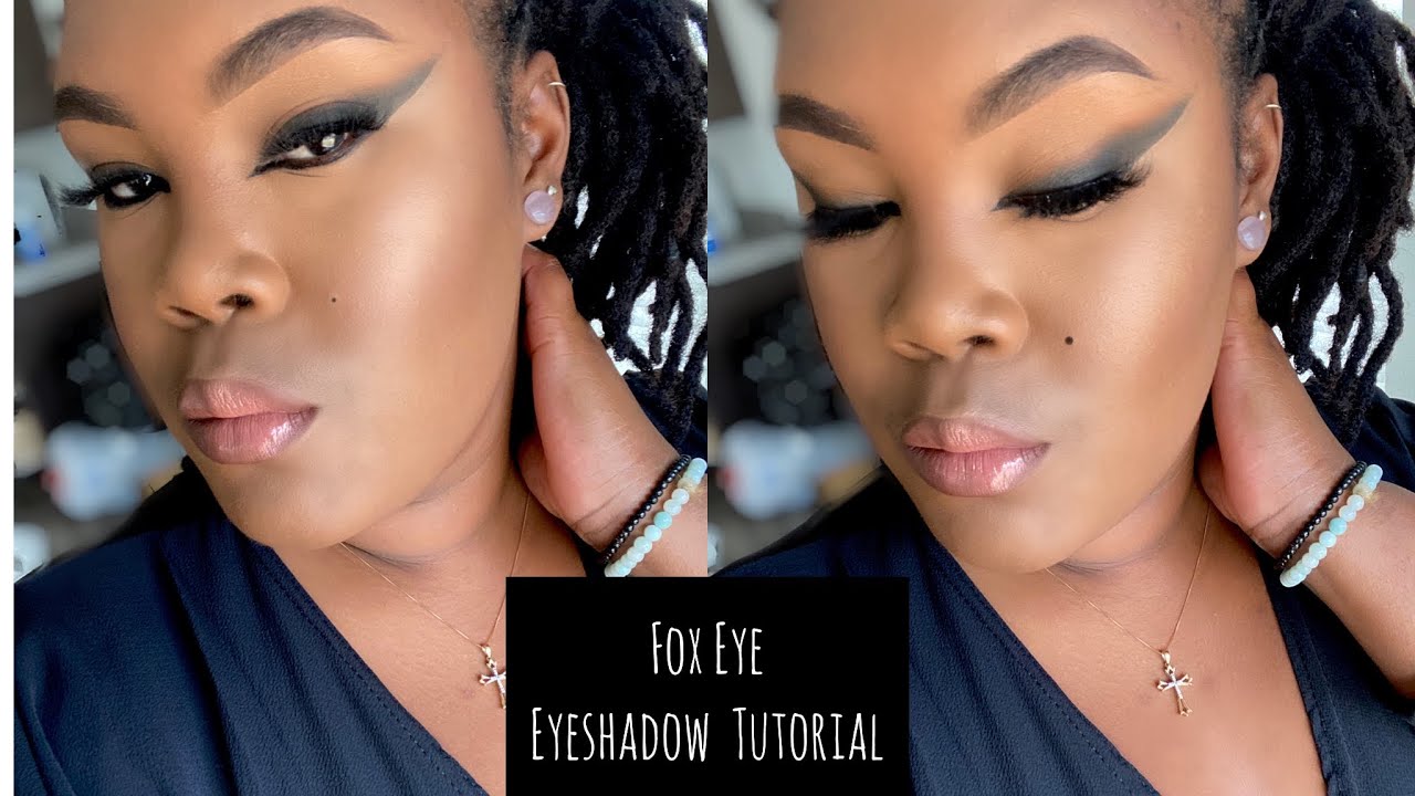 FOX EYE Makeup Tutorial on Melanin Skin | Black Girl Friendly | Sexy ...