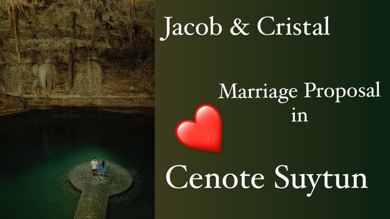 Cenote Suytun Valladolid 💗💗💗 Marriage Proposal in the most famous ...