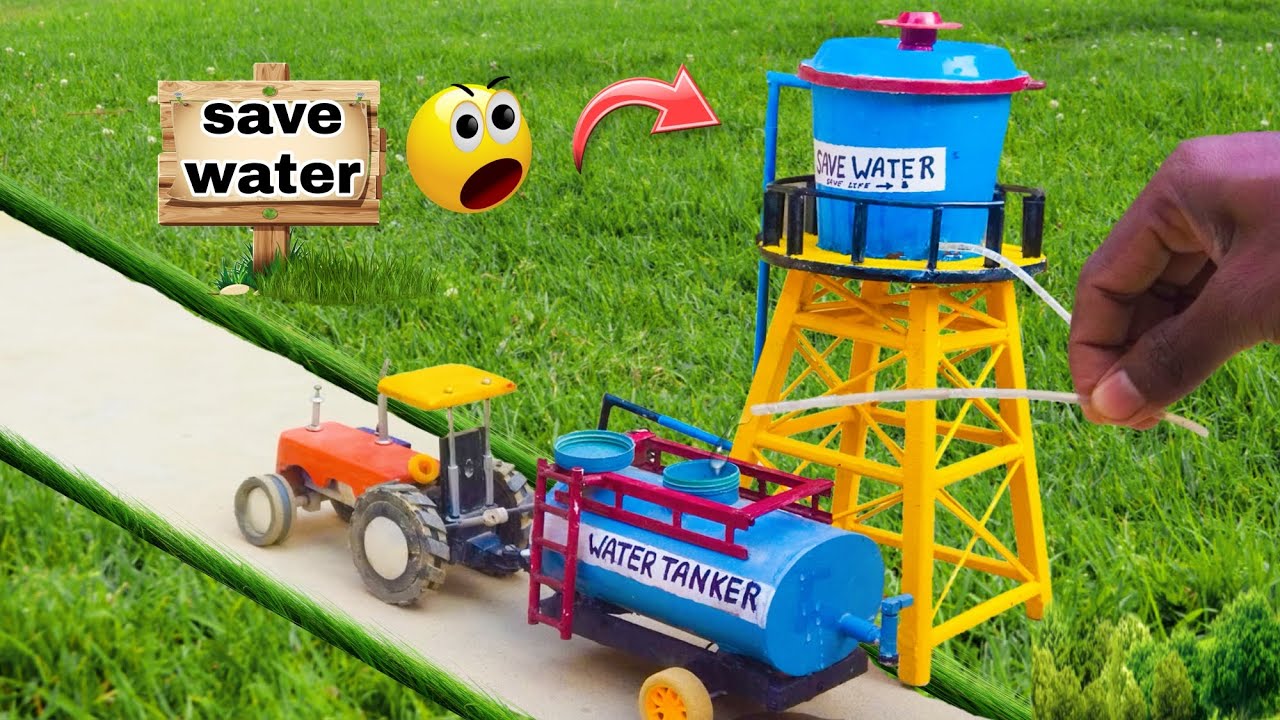 Top the tractor making mini water tank | how to make a mini water tank ...