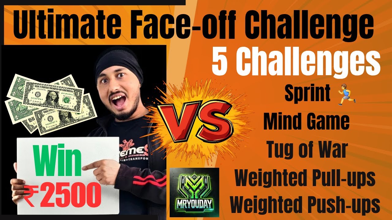 Win 2500rs Cash prize💰 Complete 5 Deadly Challenges | Face-off team ...