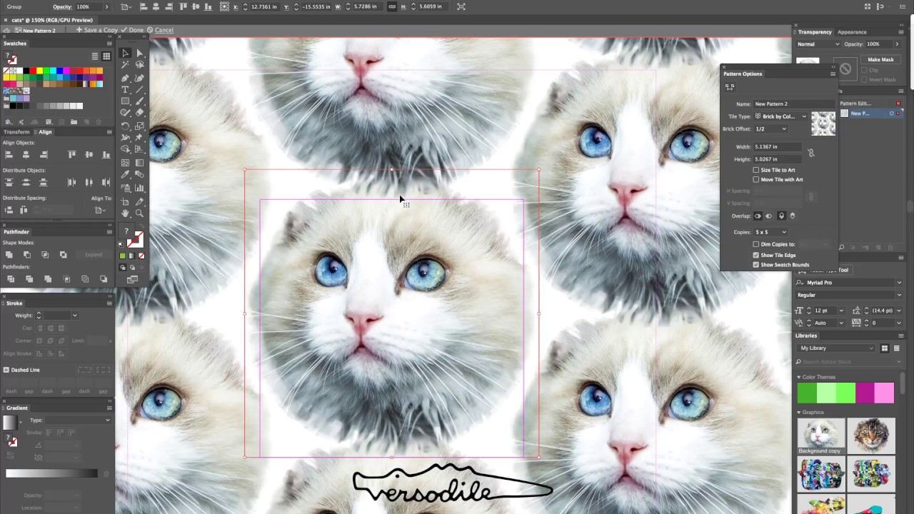 Creating Fabric Prints for Cloth Pads in Illustrator - YouTube
