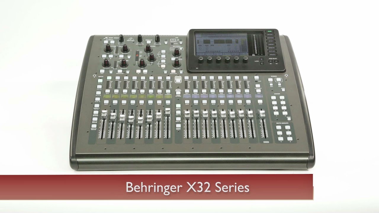 Behringer X32 Series - YouTube