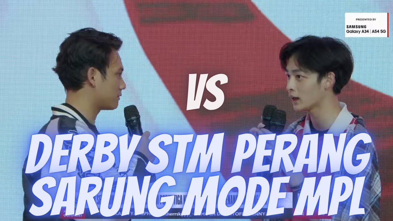 MOMEN LUCU DERBY STM PERANG SARUNG DI MENANGKAN OLEH BTR - YouTube