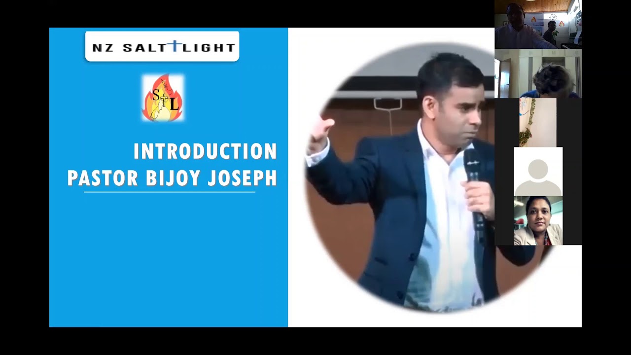 'NZ Salt + Light' Outreach via zoom with Pastor Bijoy Joseph - Sat ...