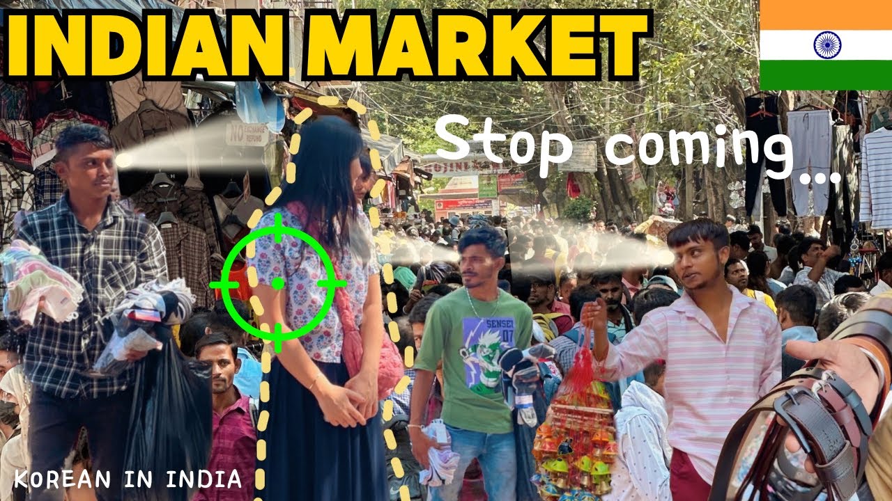 |인도🇮🇳| 😳Suspenseful Indian market seen by a Foreigner - YouTube