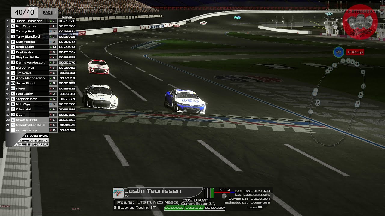 2025 08 23 Race 1 rfactor 2 mod Nascars Charlotte 2025 - YouTube
