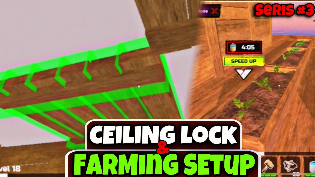 Ceiling lock & Farming Setup Done ️ || @Toxicyt23 - YouTube