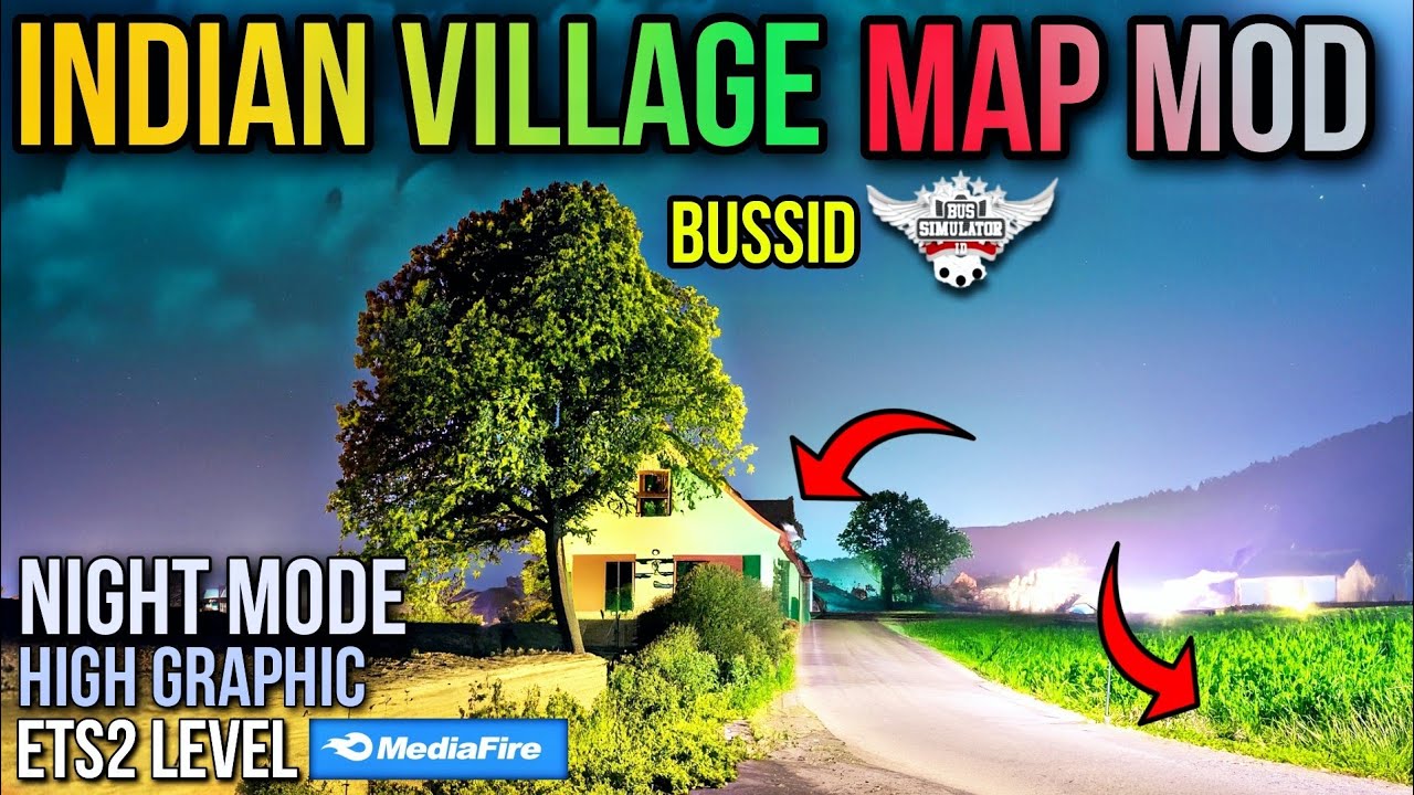 indian village map mod for bus simulator indonesia | high graphic ets2 ...