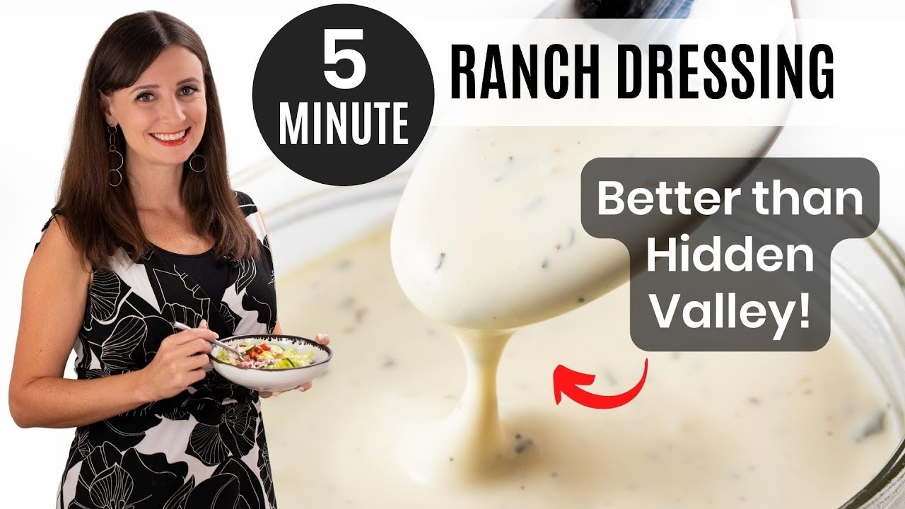 You’ll NEVER Buy Store Bought Ranch Dressing Again! - YouTube