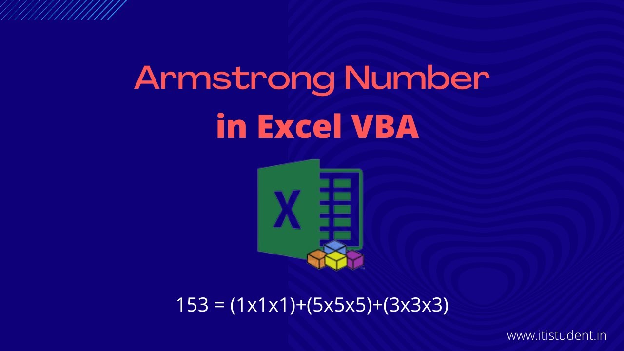 Check Armstrong Number in excel VBA - YouTube