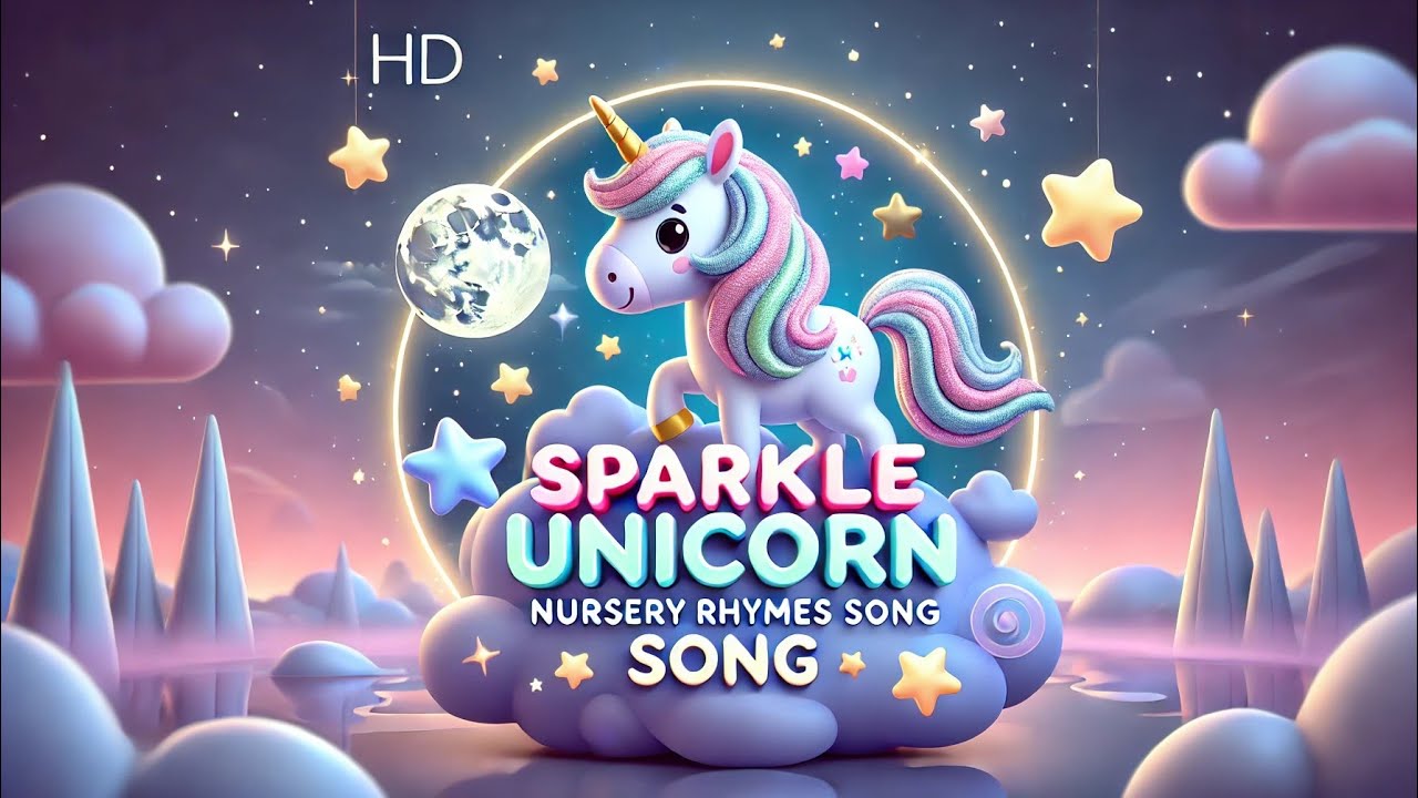 Sparkle Unicorn Nursery Rhymes Song | Fun & Colorful Kids Music ...