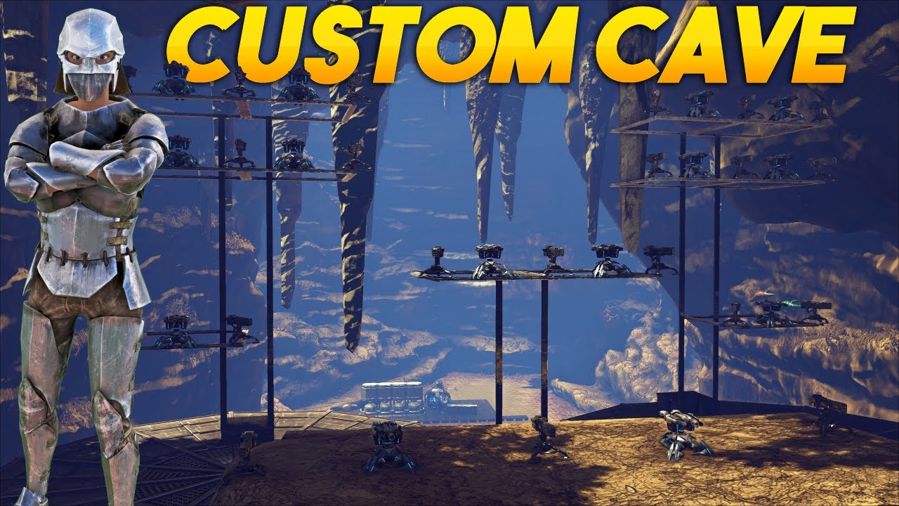 Claiming This Insane Custom Cave Day 1 - ARK - YouTube