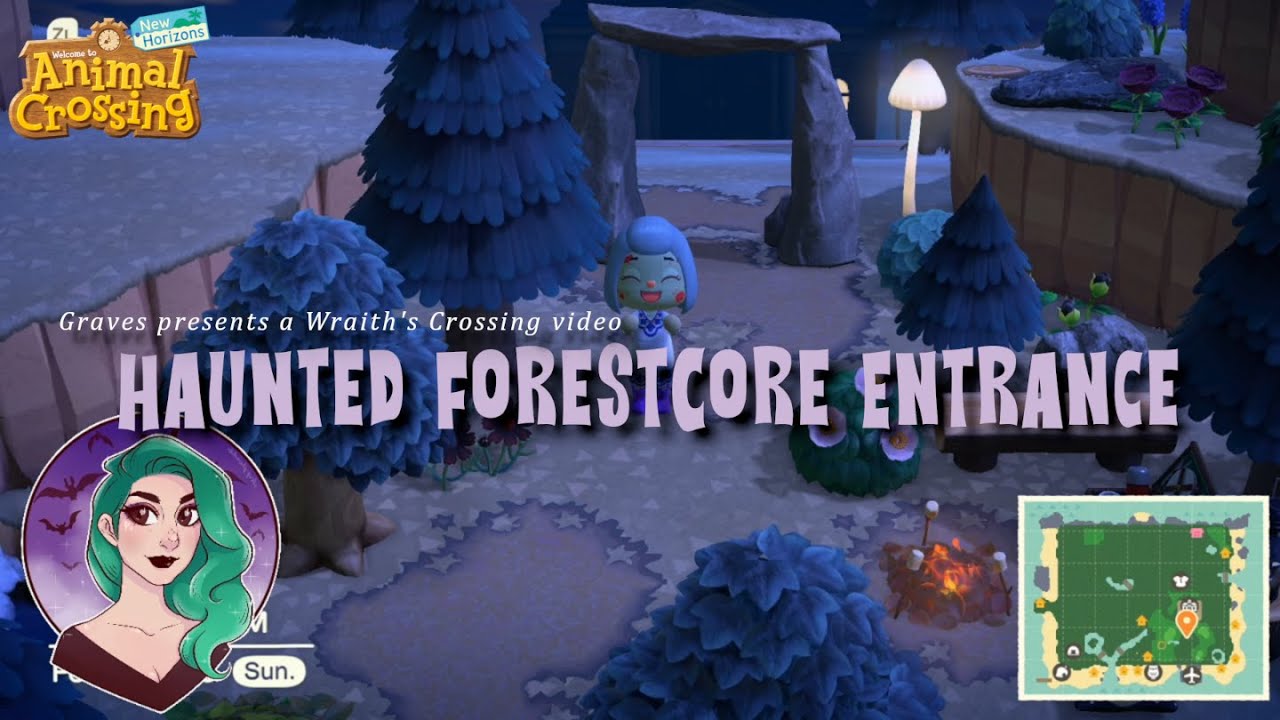 HAUNTED FORESTCORE ENTRANCE 🦇 ACNH: Animal Crossing New Horizons 🦇 ...