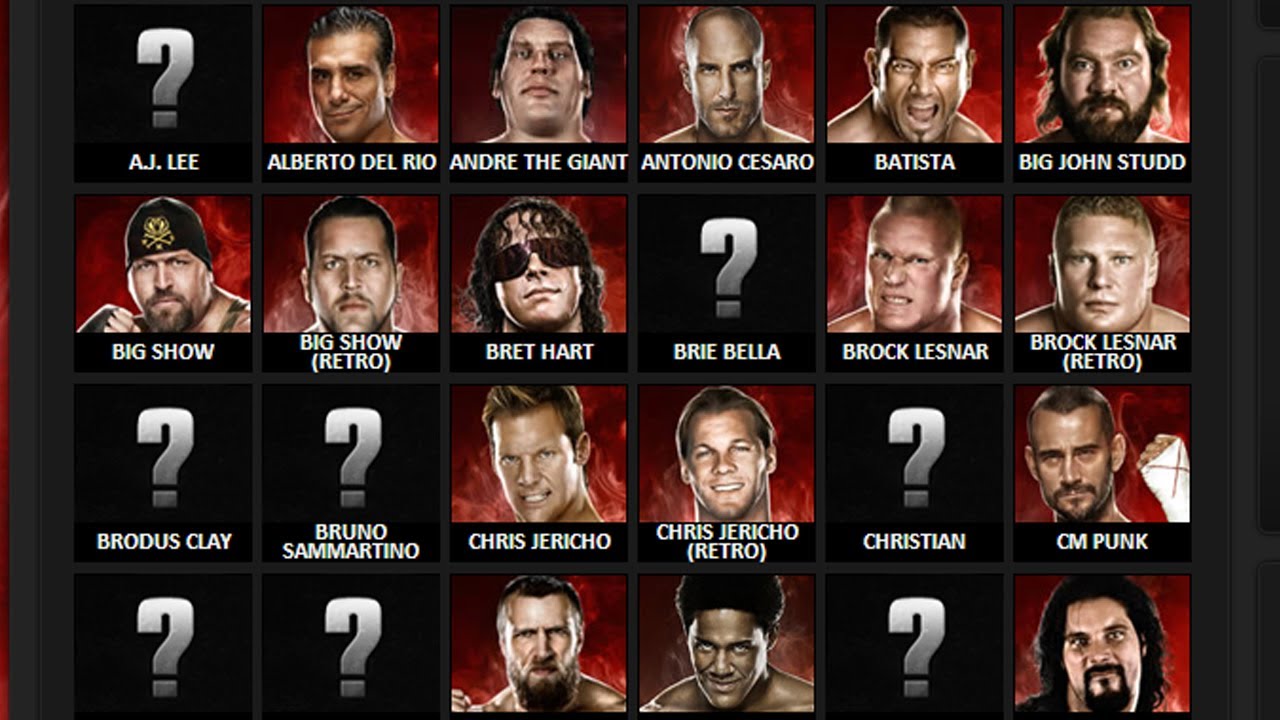 WWE 2K14 ENTIRE ROSTER REVEALED! - @WWE #RAW - YouTube