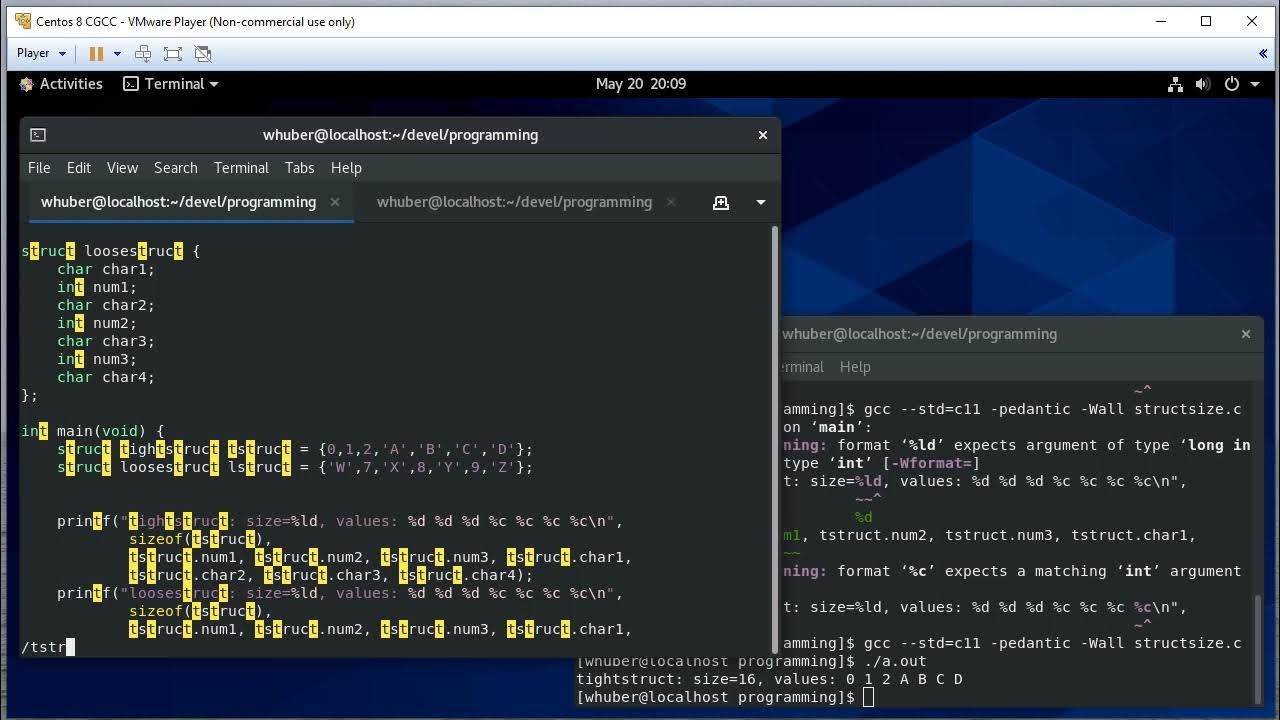How C structs Use Memory - YouTube