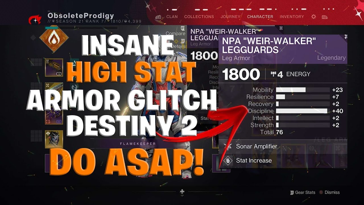 INSANE HIGH STAT DESTINY ARMOR GLITCH (DO ASAP!) - YouTube