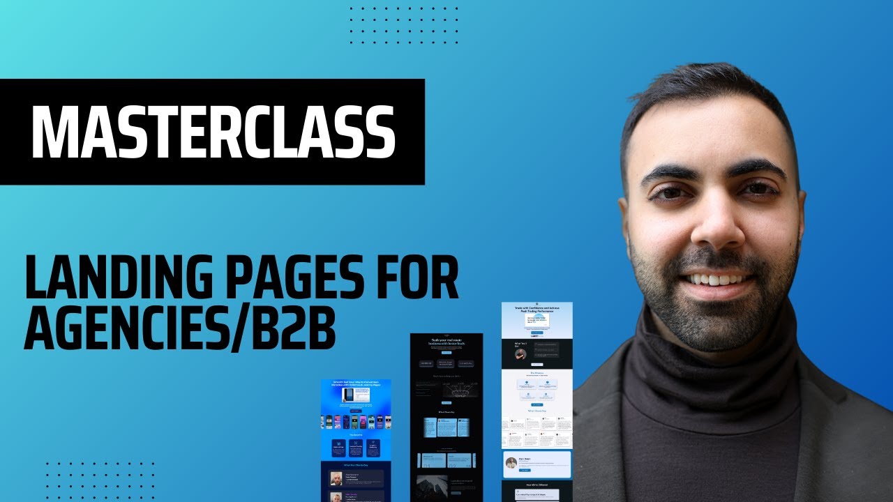 How to build a Landing Page for your Agency or B2B - MASTERCLASS - YouTube