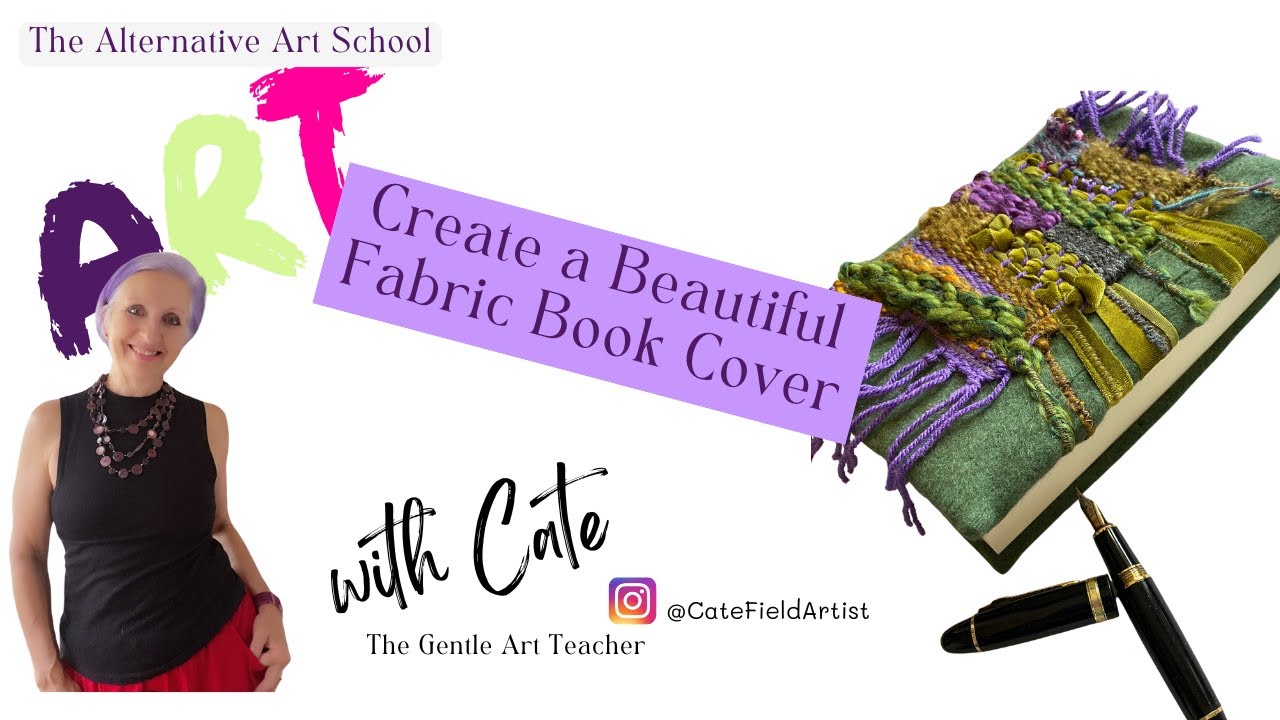 Personalize Your Sketchbook: DIY Fabric Book Cover - YouTube