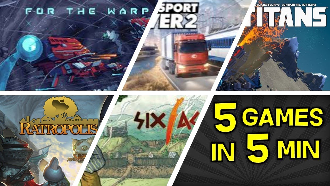 Five Games in Five Minutes -- Speed Reviews - YouTube