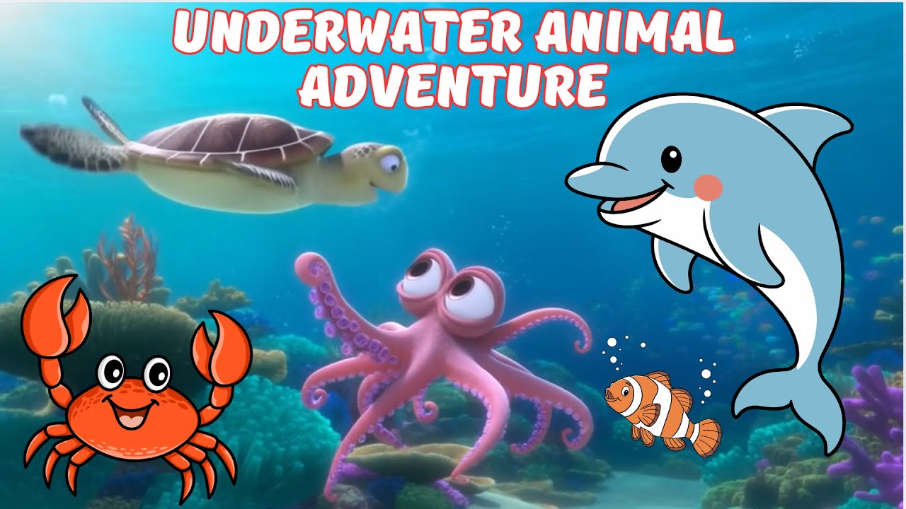 Underwater Animal Adventure 🐠 | Learn Sea Animals for Kids - YouTube