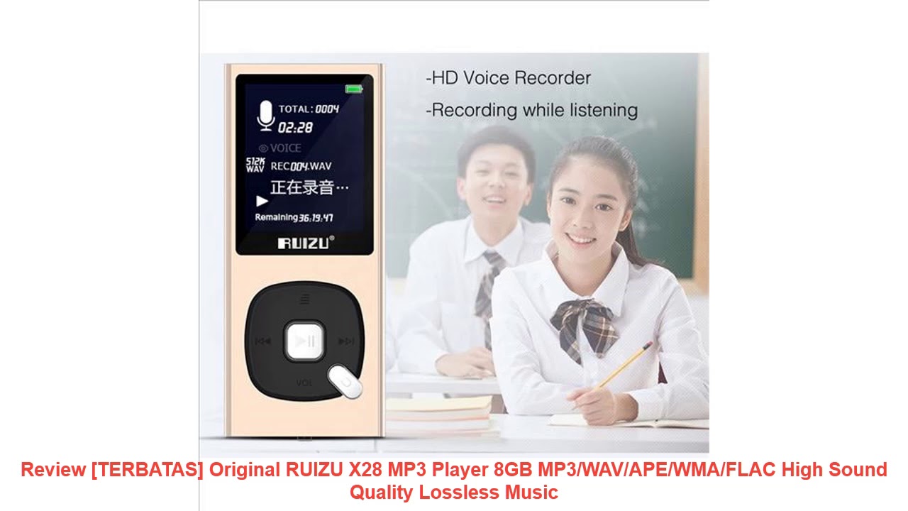 Review [TERBATAS] Original RUIZU X28 MP3 Player 8GB MP3/WAV/APE/WMA ...