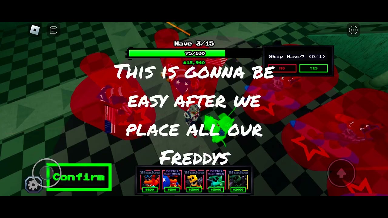 Freddy units only in FNAF td - YouTube