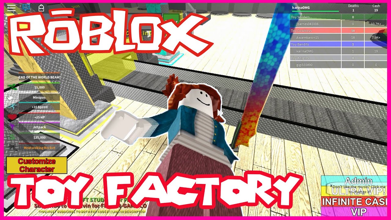 Roblox Toy Factory | Making Toys and Swords in Roblox - YouTube