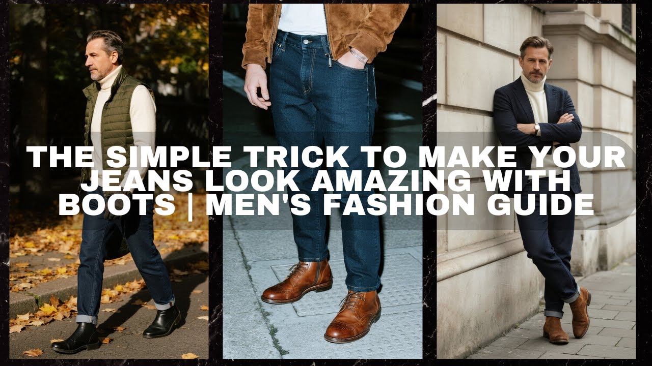The SIMPLE TRICK to Make Your Jeans Look Amazing with Boots | Men's ...