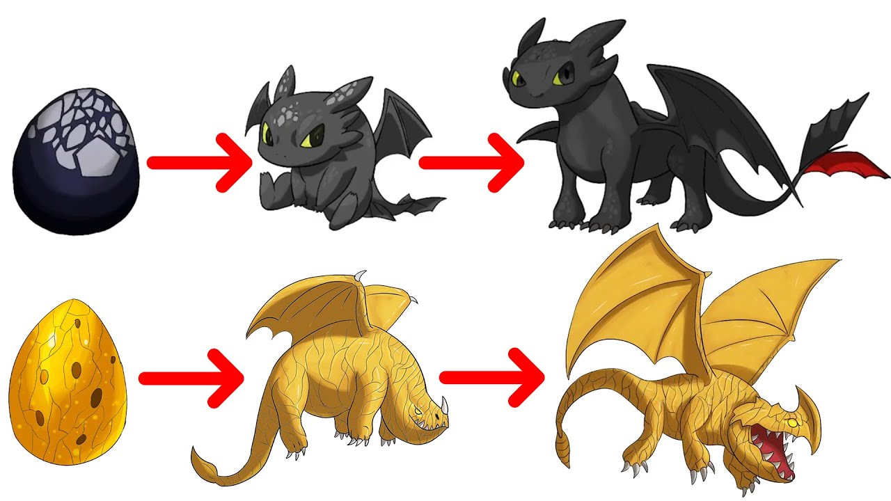 Every Dragons Eggs & Evolution | How To Train Your Dragon Fanarts | Maxxive Jumpo - YouTube